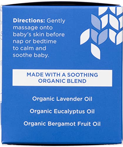 Hyland's Naturals Baby Organic Calming Balm, Soothe & Relax, With Organic Lavender, Eucalyptus, & Bergamot Fruit Oil, Safe & Gentle, Dermatologist Tested, 1.76 oz.