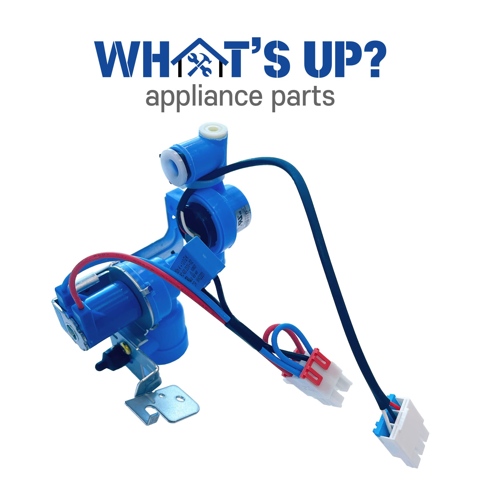 What's Up? AJU72992601 Refrigerator Water Inlet Valve Replacement Part Replaces 5220JB2009A, 5221JA2011B, EBD60664501