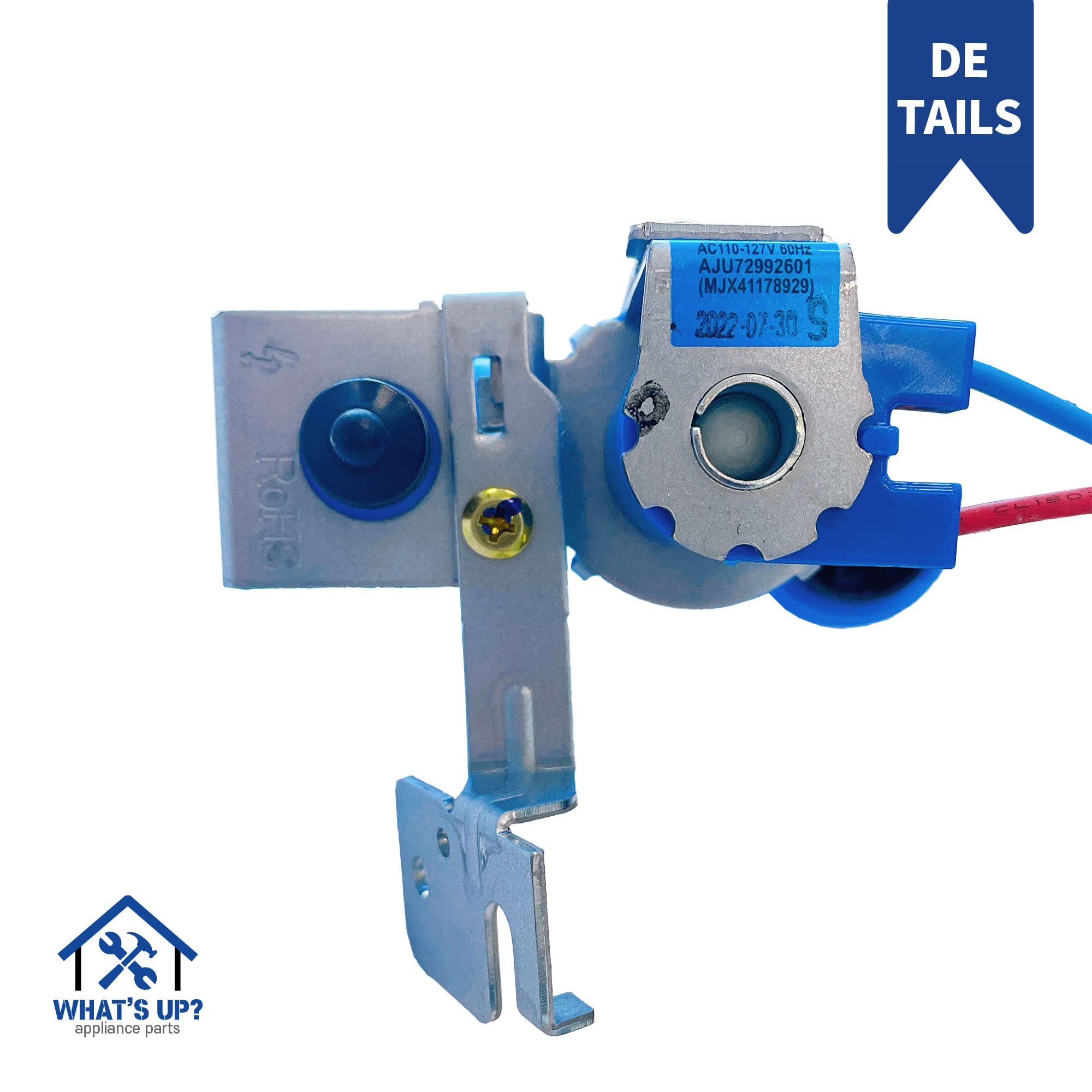 What's Up? AJU72992601 Refrigerator Water Inlet Valve Replacement Part Replaces 5220JB2009A, 5221JA2011B, EBD60664501