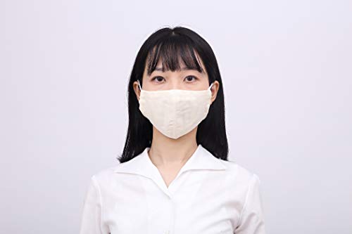 IR Labo. Organic cotton face mask 100% organic cotton that is gentle on the skin can be washed repeatedly has excellent breathability and does not get stuffy, made in Japan