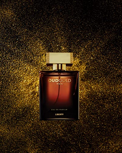 Liberty Luxury OudGold Perfume for Men (100ml/3.4Oz), Eau De Parfum (EDP), Long Lasting Smell.