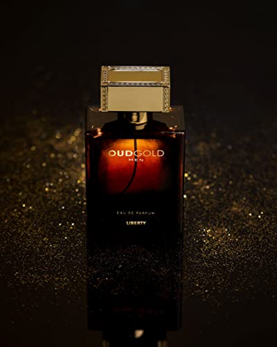 Liberty Luxury OudGold Perfume for Men (100ml/3.4Oz), Eau De Parfum (EDP), Long Lasting Smell.