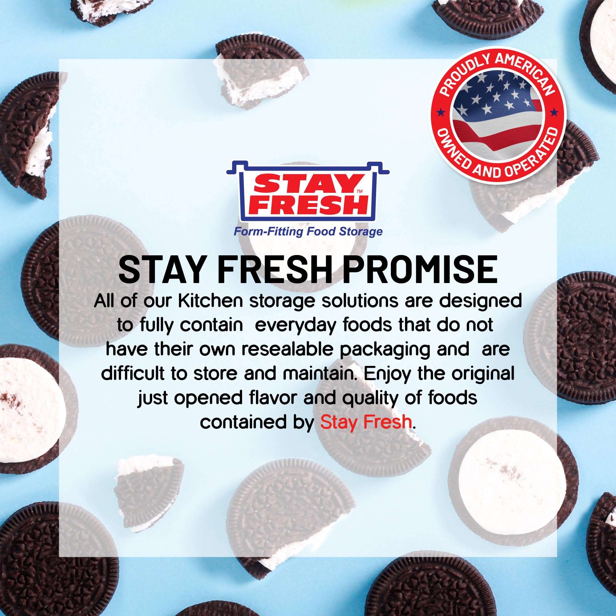 Stay Fresh Cracker Container Set β Kitchen Discovery β Round and Square Sizes for No-Crush Saltine, Cracker, and Cookie Storage β Retains Just-Opened Crispness and Flavor