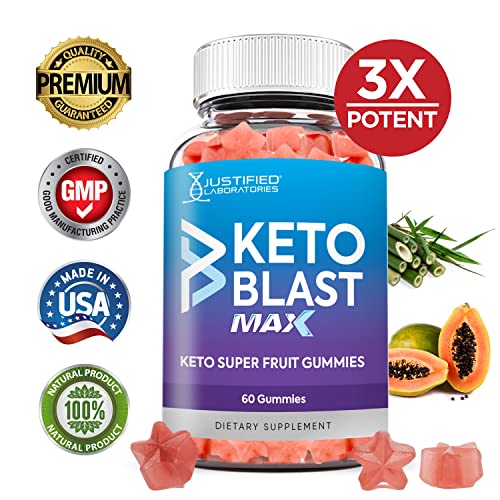 Keto Blast Max Gummies Collagen Booster Contains Organic Silica Bamboo Acai Berry with Pomegranate Juice 60 Gummys