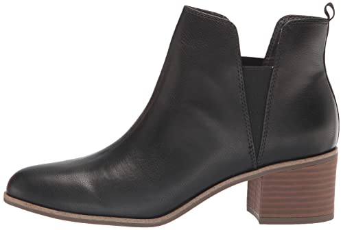 Dr. Scholl's Shoes Womens Teammate Slip On Chelsea Dress Ankle Boot, Black Smooth, 6.5 US