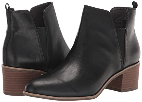 Dr. Scholl's Shoes Womens Teammate Slip On Chelsea Dress Ankle Boot, Black Smooth, 6.5 US