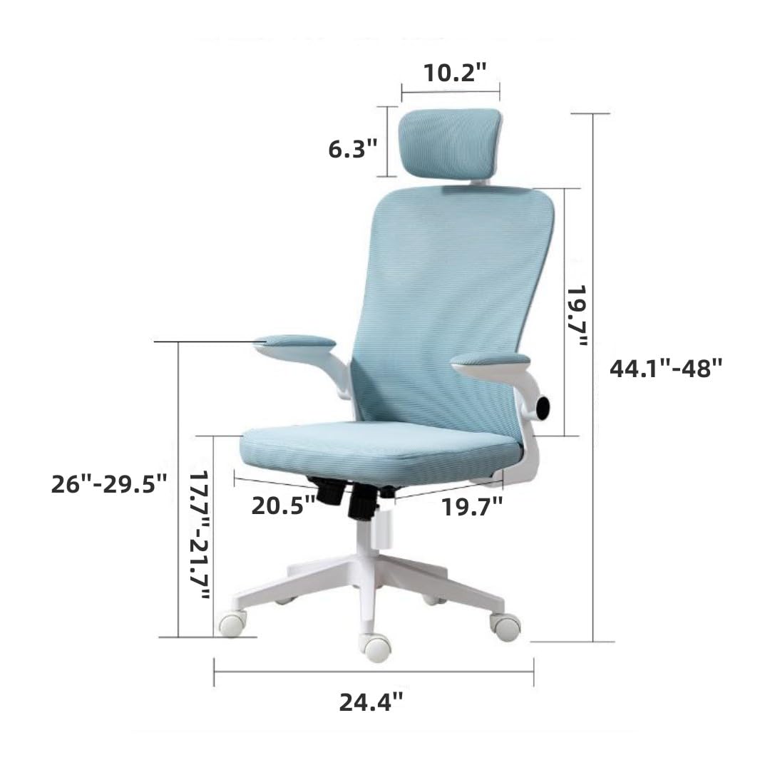 Office Chair Computer Chair Household Long Sitting Learning Chair Swivel Chair Lifting Backrest Conference Chair Ergonomic Chair (Black)
