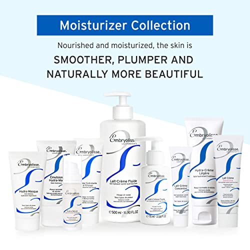 Embryolisse Lait-Crème Concentré, Face Cream & Makeup Primer - Cream for Daily Skincare - Face Moisturizers for All Skin Types (2.54 Fl Oz (Pack of 1))