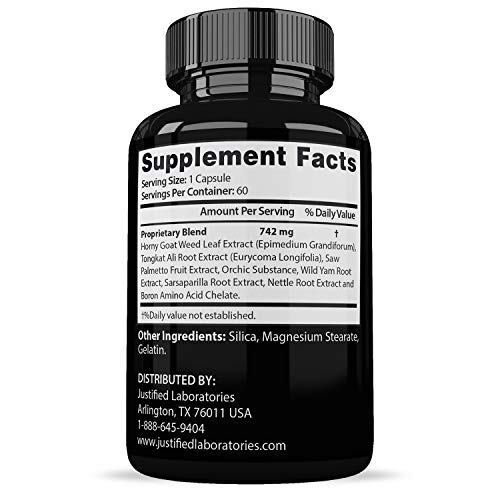 (2 Pack) Savage Grow 742MG All Natural Advanced Men's Health Formula 120 Capsules