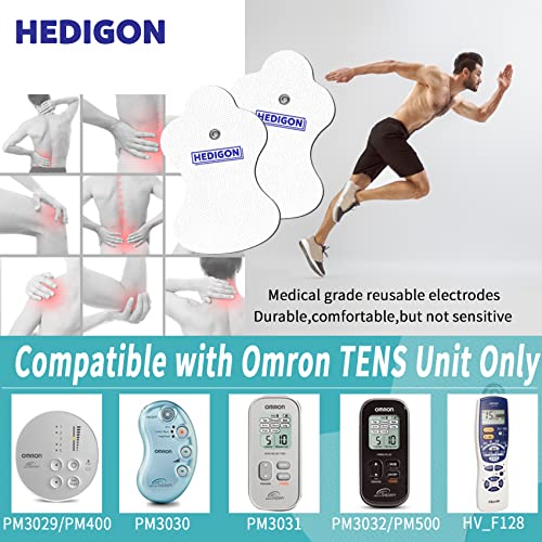 Durable Compatible with Omron Tens Unit Replacement Pads 3Pairs(6PCS)Electrotherapy Pads for Pain Relief Reusable Pads Brand: HEDIGON