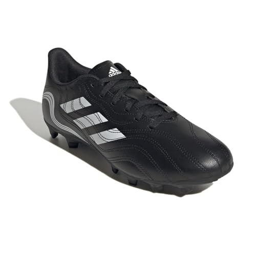 adidas Unisex Copa Sense.4 Flexible Ground Soccer Shoe, Core Black/White/Vivid Red, 5 US Men