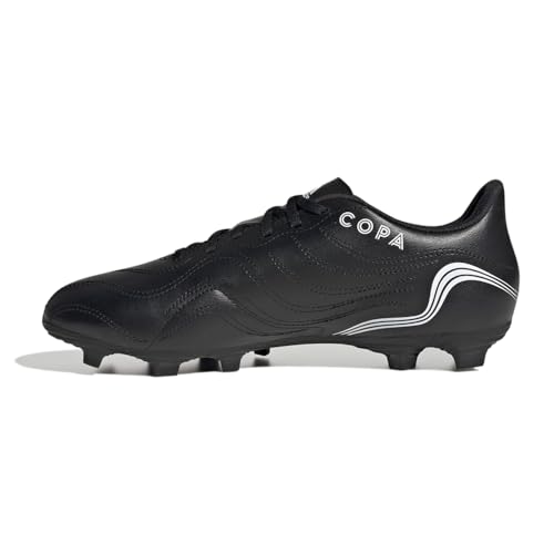 adidas Unisex Copa Sense.4 Flexible Ground Soccer Shoe, Core Black/White/Vivid Red, 5 US Men