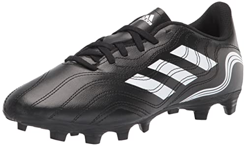 adidas Unisex Copa Sense.4 Flexible Ground Soccer Shoe, Core Black/White/Vivid Red, 5 US Men