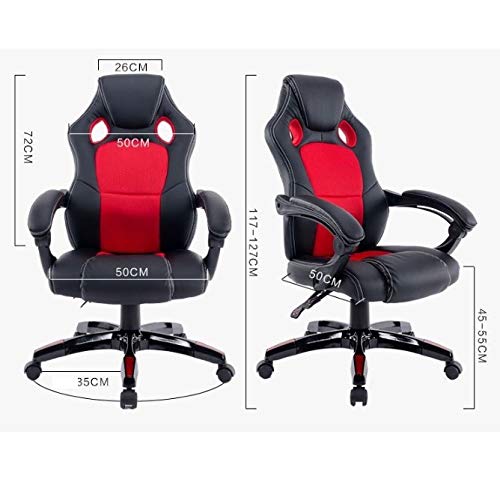 NAHDU Computer Chair Home Office Conference Chair Game Chair Racing Swivel Chair Lying Up and Down Rotating Ergonomics
