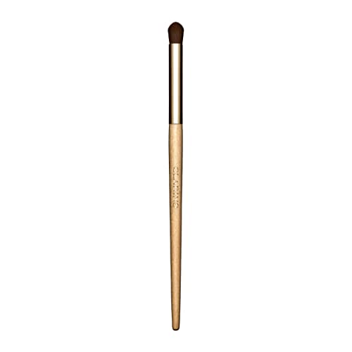 Clarins Eyeshadow Brush | Dense, Rounded Brush For Shaping and Smudging | Blends Cream and Powder Formulas | Smudges Eyeliner | Ultra-Soft Synthetic Fibers and Sustainably Sourced Birch Handle