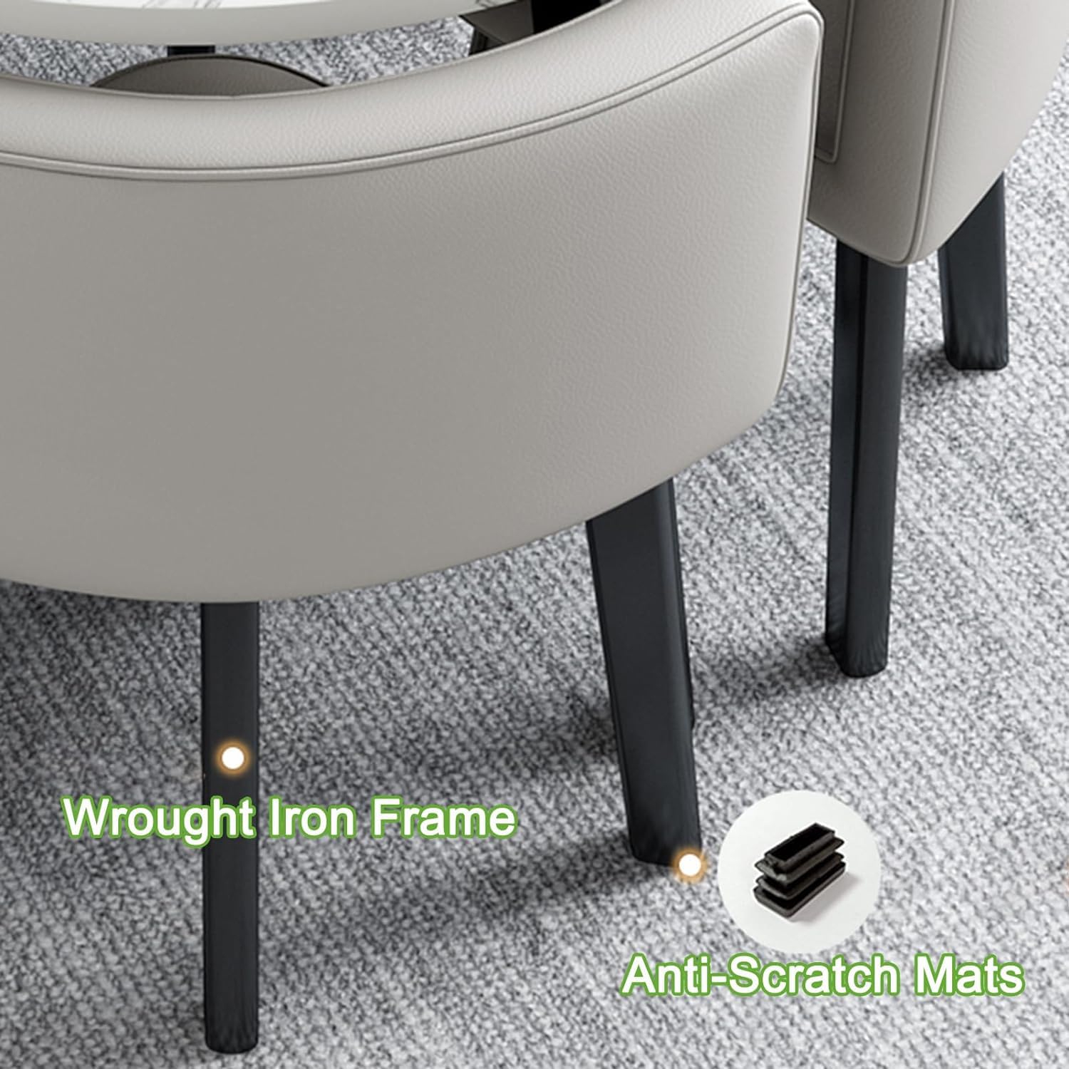 ISOFORMA Office Table and Chair Set, Kitchen Breakfast Table and Chair Set, Negotiation Table Round Conference Table, Suitable for Lounge, Living Room, 80cm