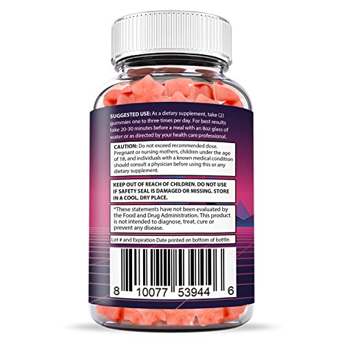 (2 Pack) Gemini Keto Max Superfruit Gummies Collagen Booster Contains Organic Silica Bamboo Acai Berry with Pomegranate Juice 120 Gummys