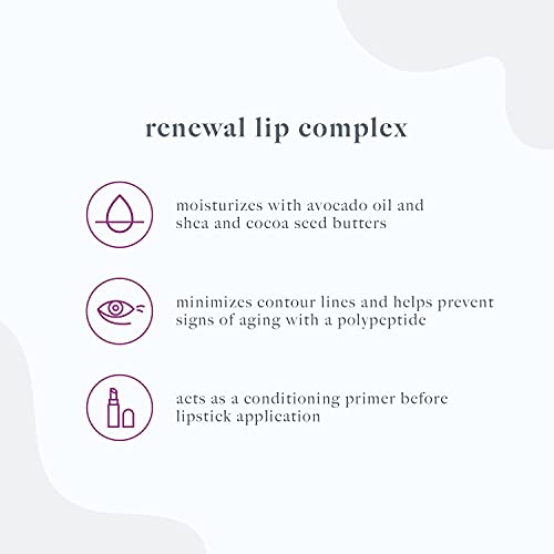Dermalogica Renewal Lip Complex Anti-Aging Lip Balm Moisturizer for Dry Lips - Smoothes Rough, Uneven Lips and Minimizes Contour Lines, 0.06 Fl Oz