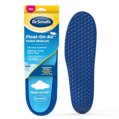 Dr. Scholl's Float-On-Air Insoles for Men, Shoe Inserts That Relieve Tired, Achy Feet with All Day Comfort, Men's 8-14