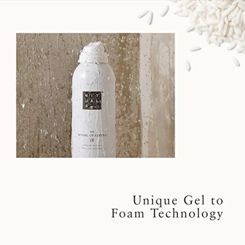 RITUALS Sakura Renewing Foaming Shower Gel - Moisturizing Body Wash with Rice Milk & Cherry Blossom - 6.7 Fl Oz