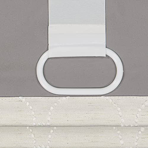 ECLIPSE Darien Insulating Blackout Cordless Lined Window Roman Shade for Living Room, 39 in x 64 in, Ivory