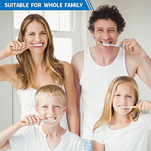 YOUKE OLA 200 Disposable Toothbrushes Individually Packaged Multi Color Pack Affordable Bulk Pack of Disposable Manual Tooth Brush Perfect for Hotel, Guest, Camping, Travel, Giveaways | Medium
