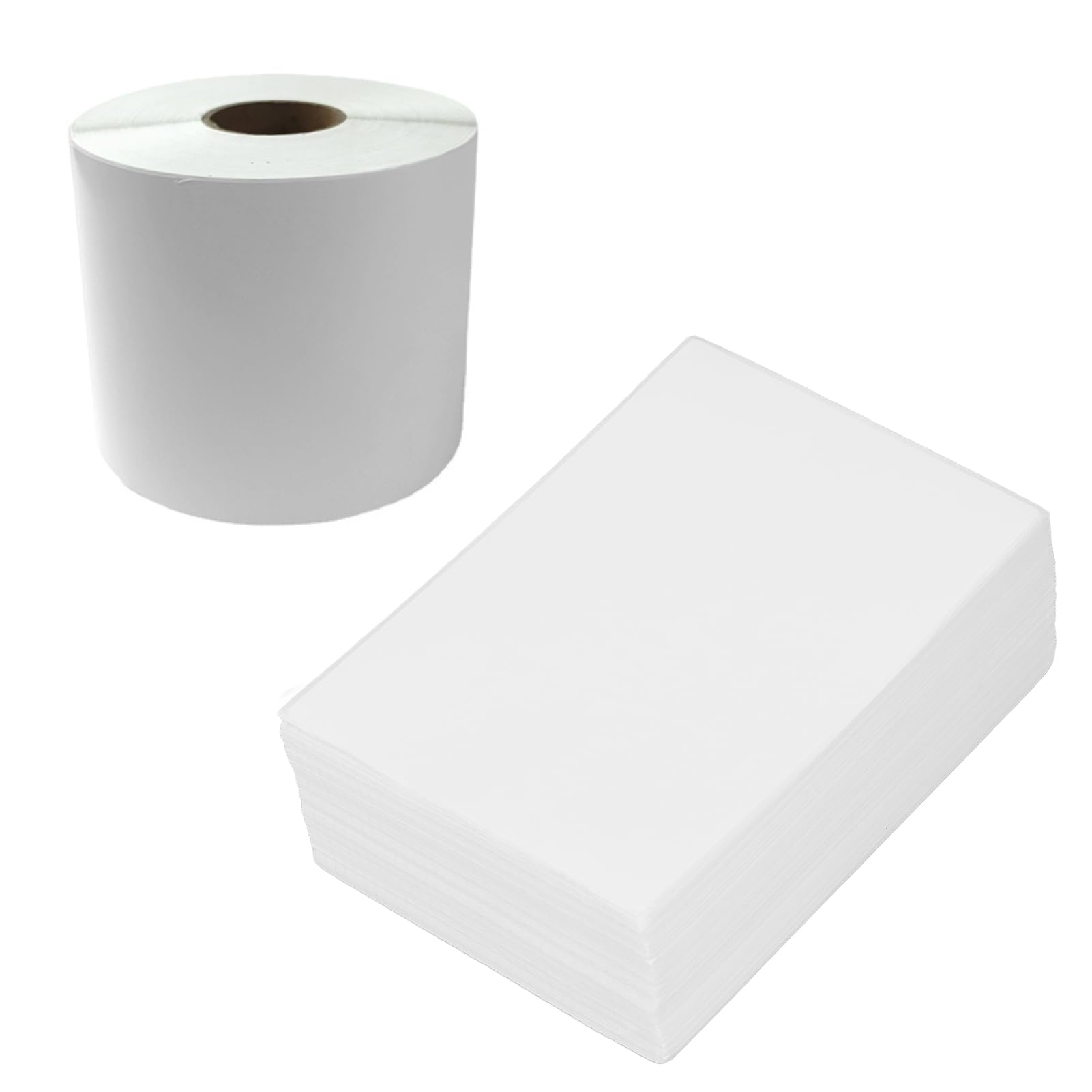Thermal Print Paper Roll 500Pcs, Waterproof & Scratch Resistant, Easy Install for D100 Machine, Self Adhesive Shipping Labels Sticker