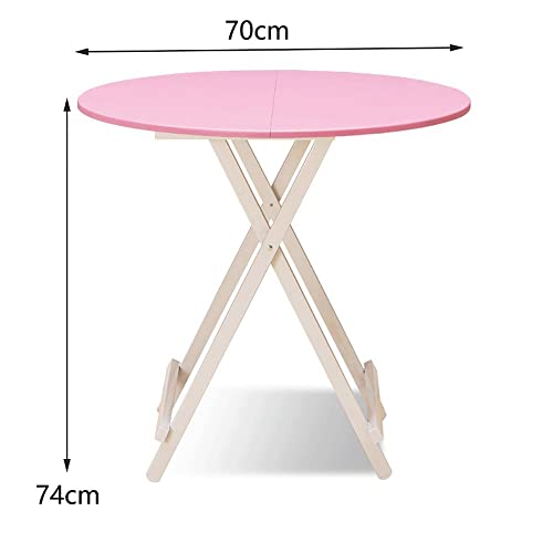 LIUZH Small Table Picnic Table and Chairs Small Table Portable Table Conference Table Folding Office Outdoor Round (Color : Black)