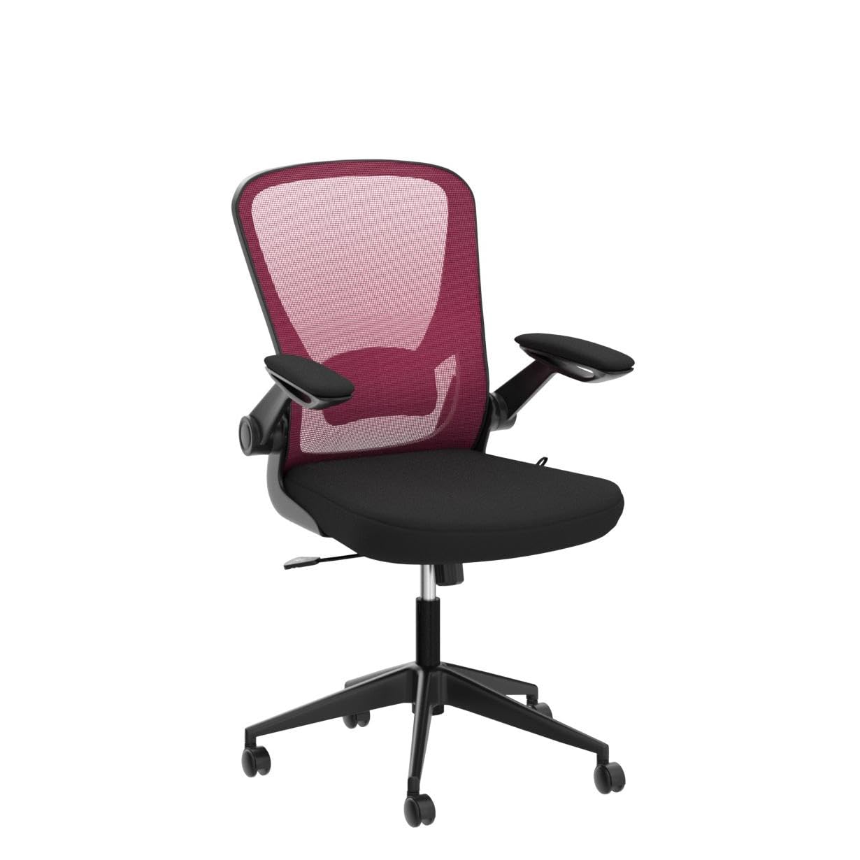 Home Office Chair Ergonomic Desk Chair Mesh Computer Chair with Lumbar Support Flip-up Arms Swivel Rolling Executive Task Chair Adjustable Chair for Adults(Pink)