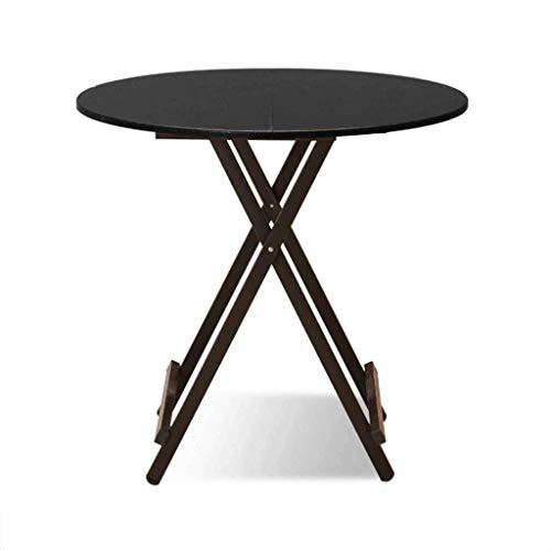 LIUZH Small Table Picnic Table and Chairs Small Table Portable Table Conference Table Folding Office Outdoor Round (Color : E)