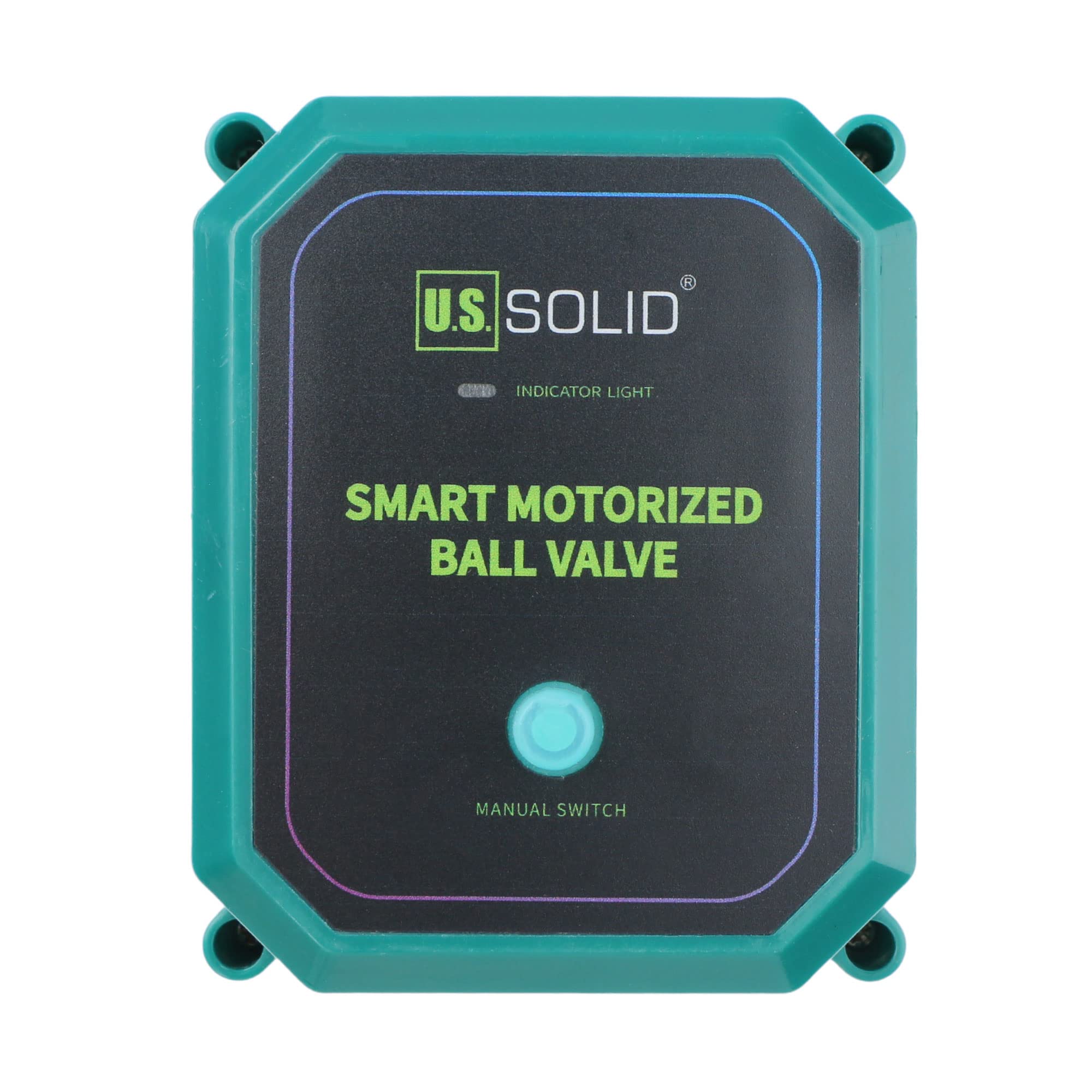 U.S. Solid 3/4" Smart Motorized Ball Valve - Remote App Mobile Control Brass Electrical Ball Valve with Manual Switch, 5V DC USB Connection