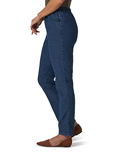 Chic Classic Collection Women's Stretch Elastic Waist Pull-On Legging Pant Mid Shade Denim 18 Petite
