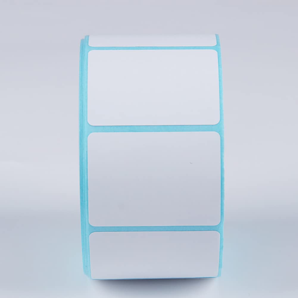 50 x 30mm White Rectangle Stickers Rectangular Printer Labels Printable Food Container Labels Blank Paper Name Tags Thermal Label Stickers