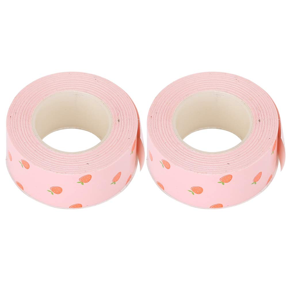 2 Packs Print Label Tape for Labeler Durable Thermal Paper Clear Writing Suitable High Temperatures Width Length