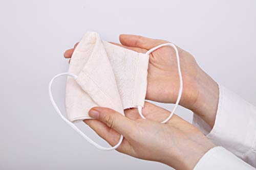 IR Labo. Organic cotton face mask 100% organic cotton that is gentle on the skin can be washed repeatedly has excellent breathability and does not get stuffy, made in Japan