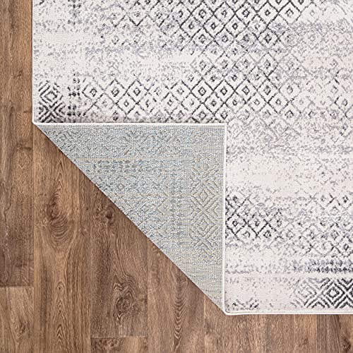 Rugshop Bohemian Oriental Area Rug 5' x 7' Gray