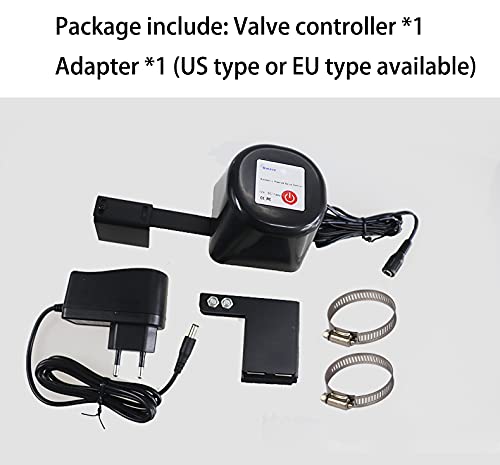 UJV Ufairy WiFi 3rd Generation Smart Water Valve Shutoff Manipulator Domotique Valve Controller Compatible with Alexa Google No Hub Required Black 31x15x75cm GR-W-105