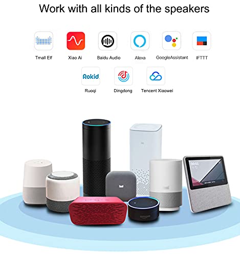 UJV Ufairy WiFi 3rd Generation Smart Water Valve Shutoff Manipulator Domotique Valve Controller Compatible with Alexa Google No Hub Required Black 31x15x75cm GR-W-105