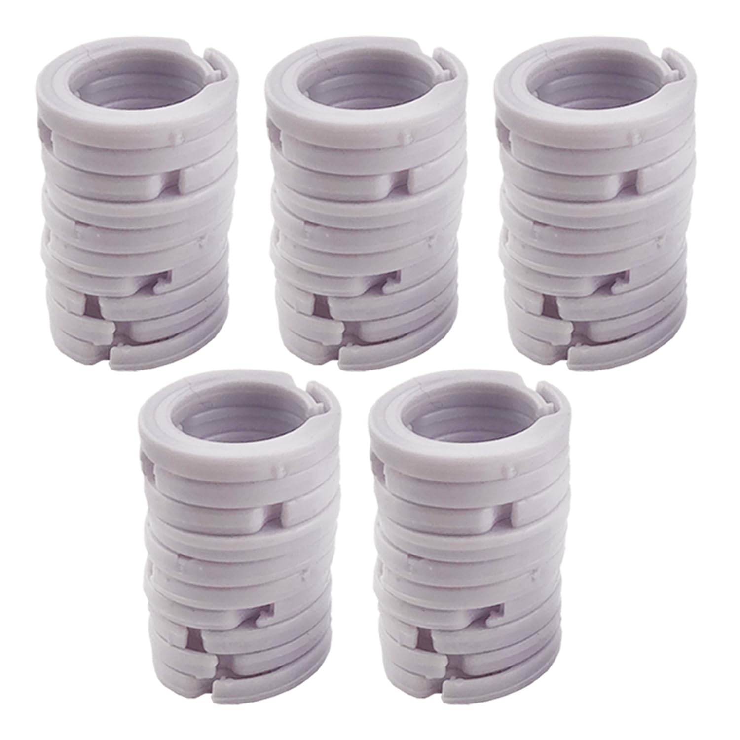 Amazing Drapery Hardware Premium Plastic Roman Shade Split Rings, 50 Pack - Premium White Finish, UV-Resistant - Versatile and Easy-to-Use for Window Valances and Shades
