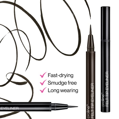 Wet 'n Wild Proline Felt Tip Eyeliner Dark Brown, .017z