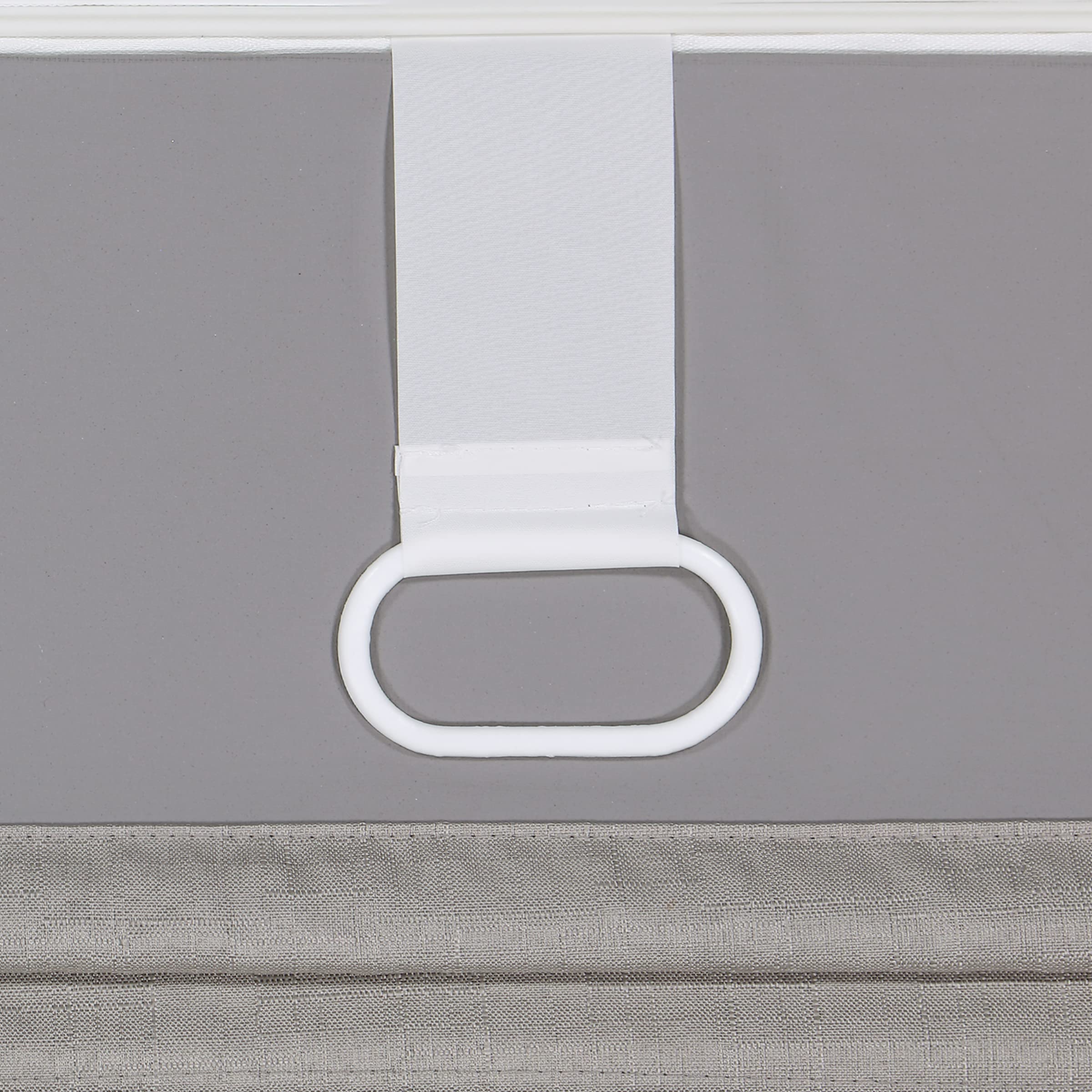 ECLIPSE Kylie Total Privacy Blackout Cordless Lined Window Roman Shade for Living Room, 35 in x 64 in, Grey