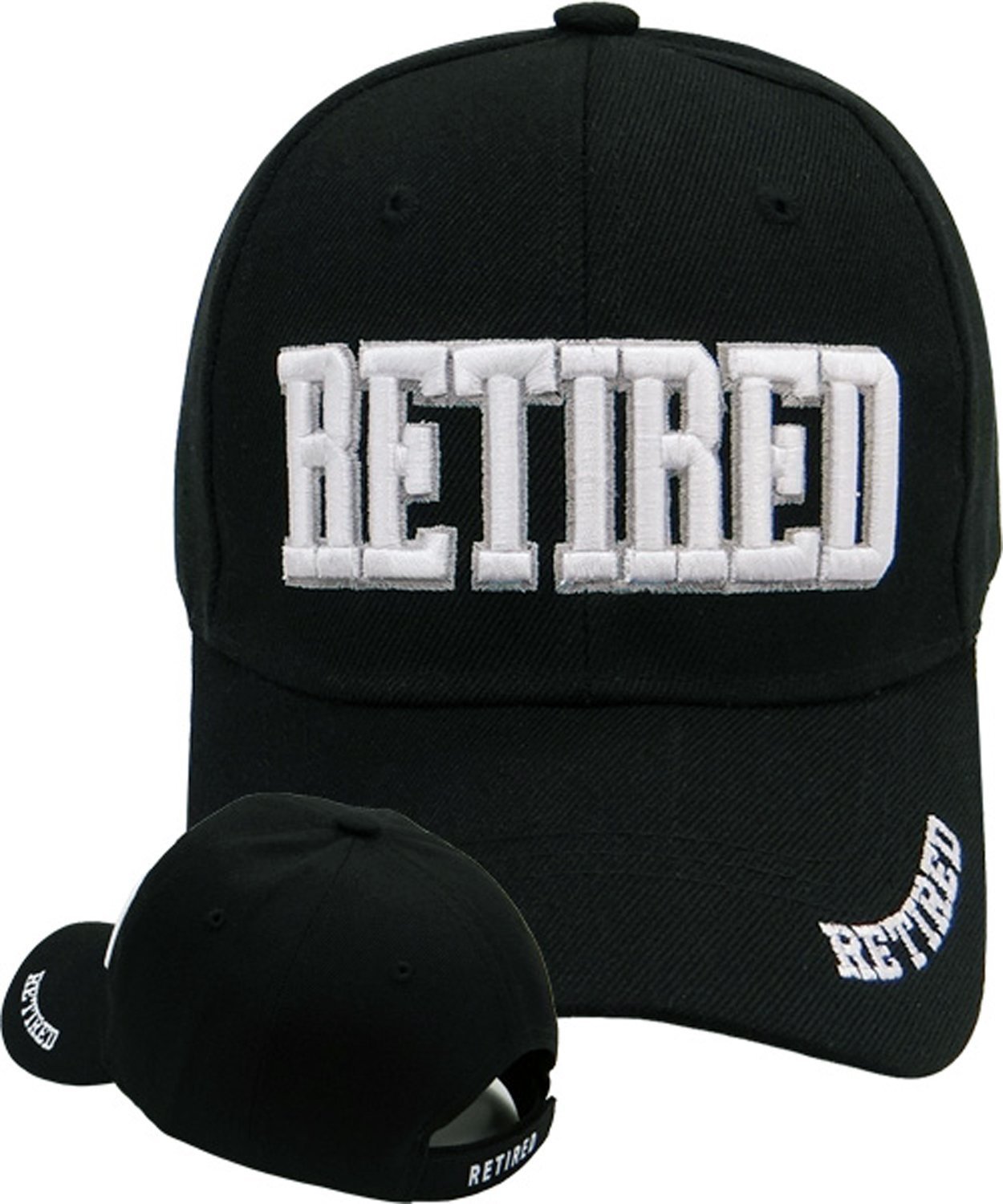 Artisan Owl Retired Baseball Cap - Adjustable Hook and Loop Closure (Black)