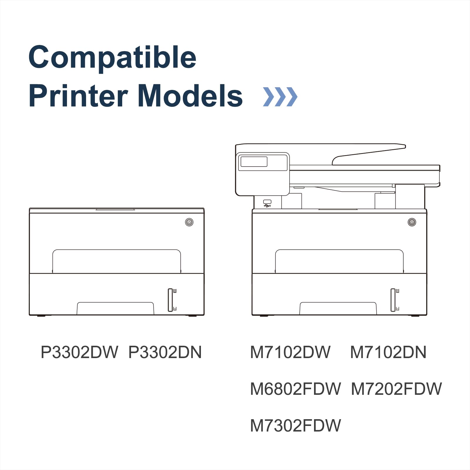 Pantum TL-410 Black Toner Cartridge Compatible with P3302DW P3302DN M7102DW M7102DN M6802FDW M7202FDW M7302FDW Series Printer, Page Yield Up to 1500 Pages