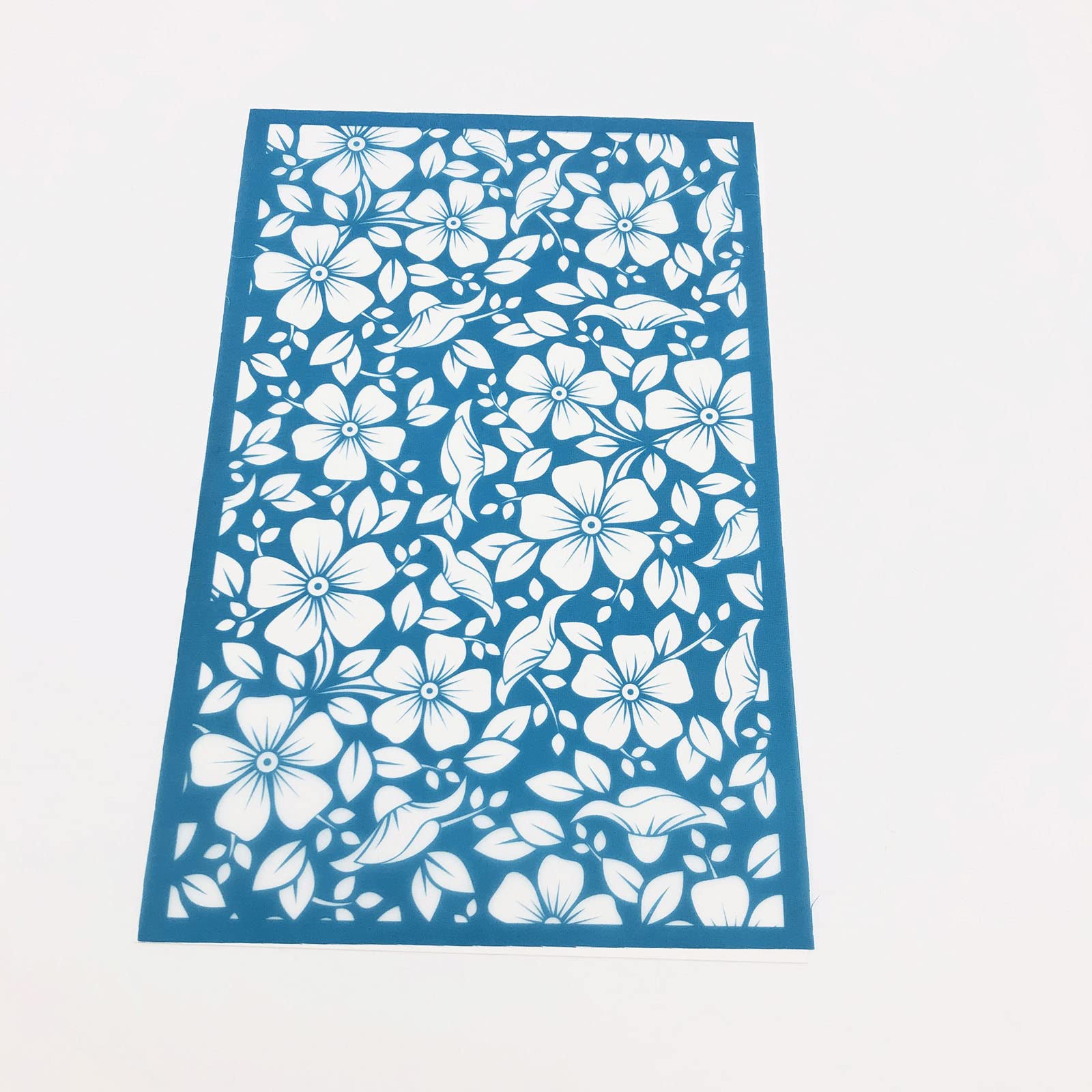 Flower Silk Screen Stencils Reusable Silkscreen-Print Kit Stencils Mesh-Transfers Stencil for DIY Printing On Clay-Decor Flower Silk Screen Stencils