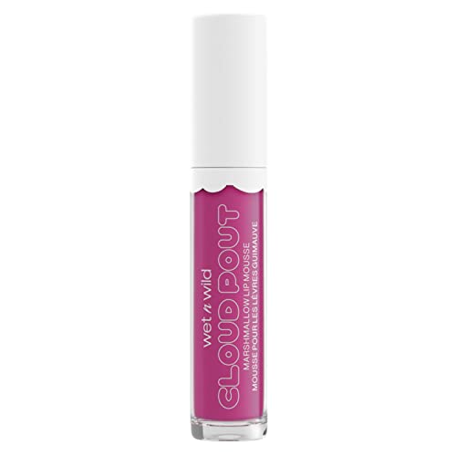 wet n wild Liquid Lipstick Cloud Pout Marshmallow, Hot Pink Candy Wasted | Matte Lip Cream Mousse | Argan Oil | Vitamin E