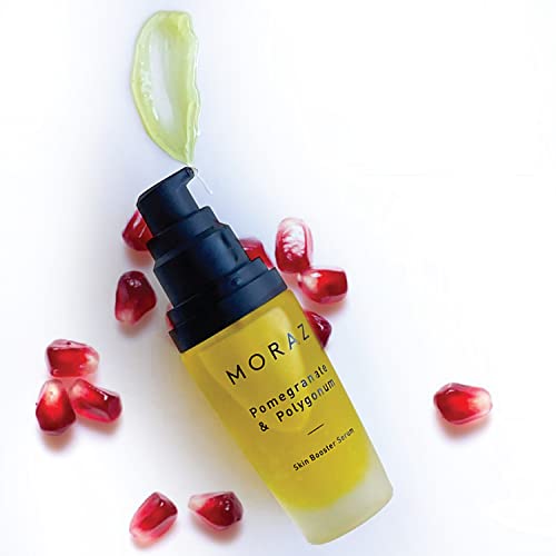 Moraz Herbal Anti Aging Triple Facial Serum with Pomegranate, Polygonum, Myrtle and Wormwood Extracts, Reduces Wrinkles, Heals and Repairs Skin and Neck,1.1 FL.OZ
