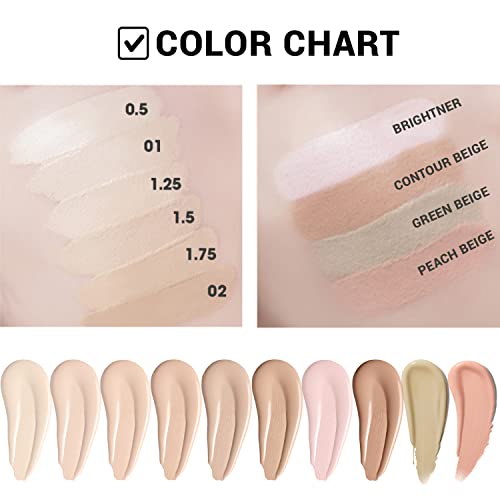 THE SAEM Cover Perfection Tip Concealer SPF28 PA++, Liquid Multi-Use Concealer, Full Coverage Makeup for Acne Dark Spots Dark Circles Hyperpigmentation and Blemishes, 0.2 fl.oz. (#1.5 Natural Beige)