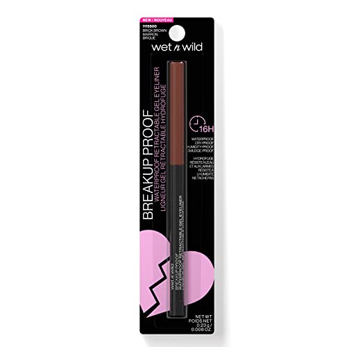 Wet n Wild Breakup Proof Waterproof Retractable Gel Eyeliner Brick Brown