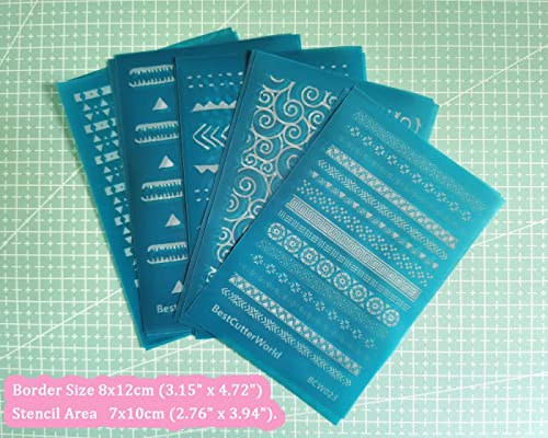 Stripe Print Silkscreen Stencil for Polymer Clay - Silk Screen Printing for Polymer Clay Earrings- Polymer Clay Silk Screen Tool- Jewelry Earring Silk Screen (BCW441)