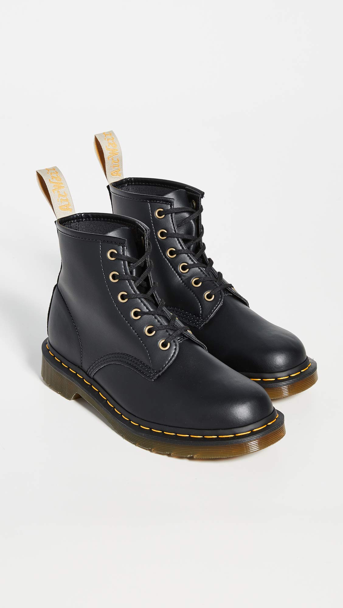 Dr. Martens Unisex Vegan 101 Fashion Boot, Black Felix Rub Off, 5 US Men